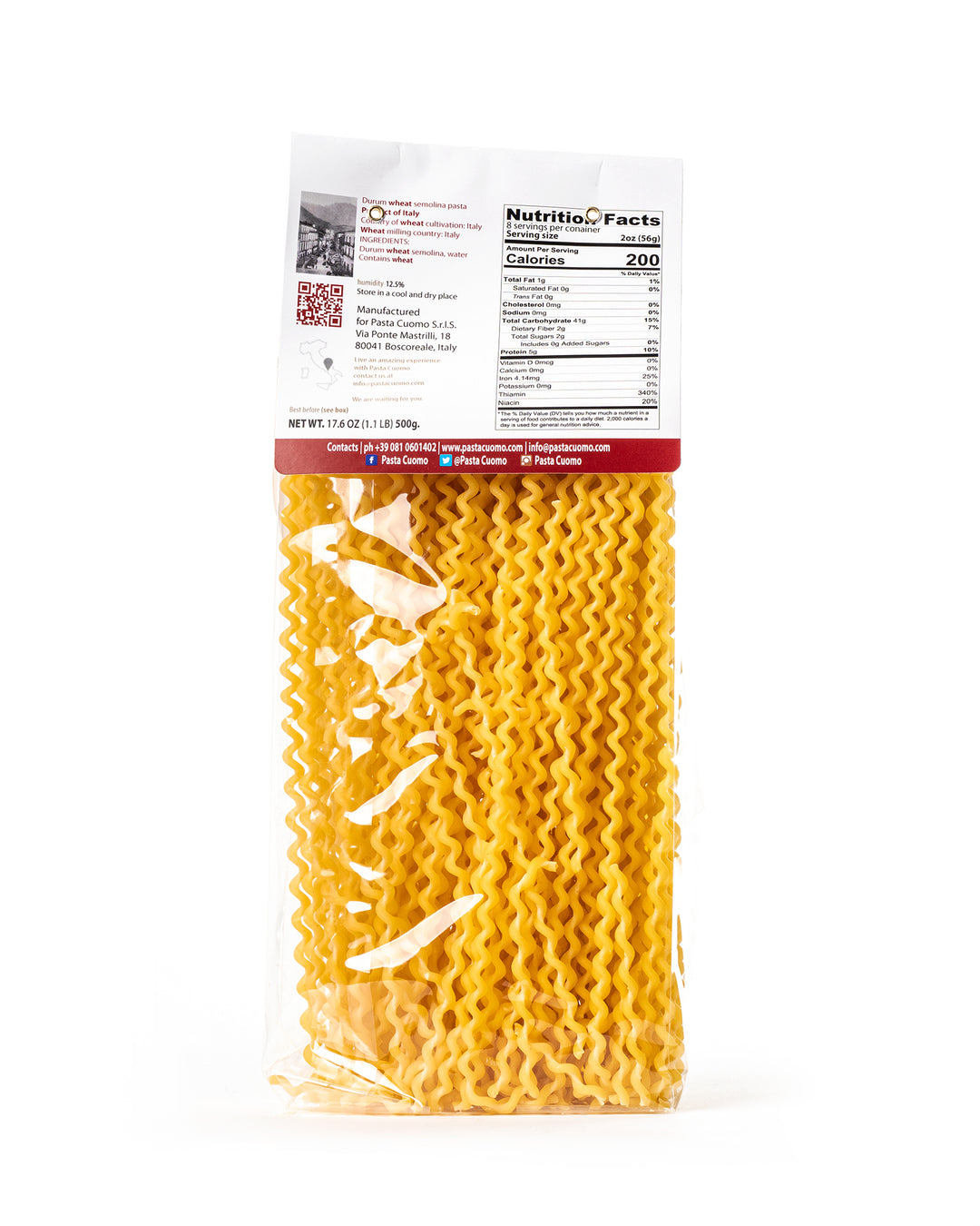 Fusilli Pasta with Hole 17.6 Oz | Magnifico Food